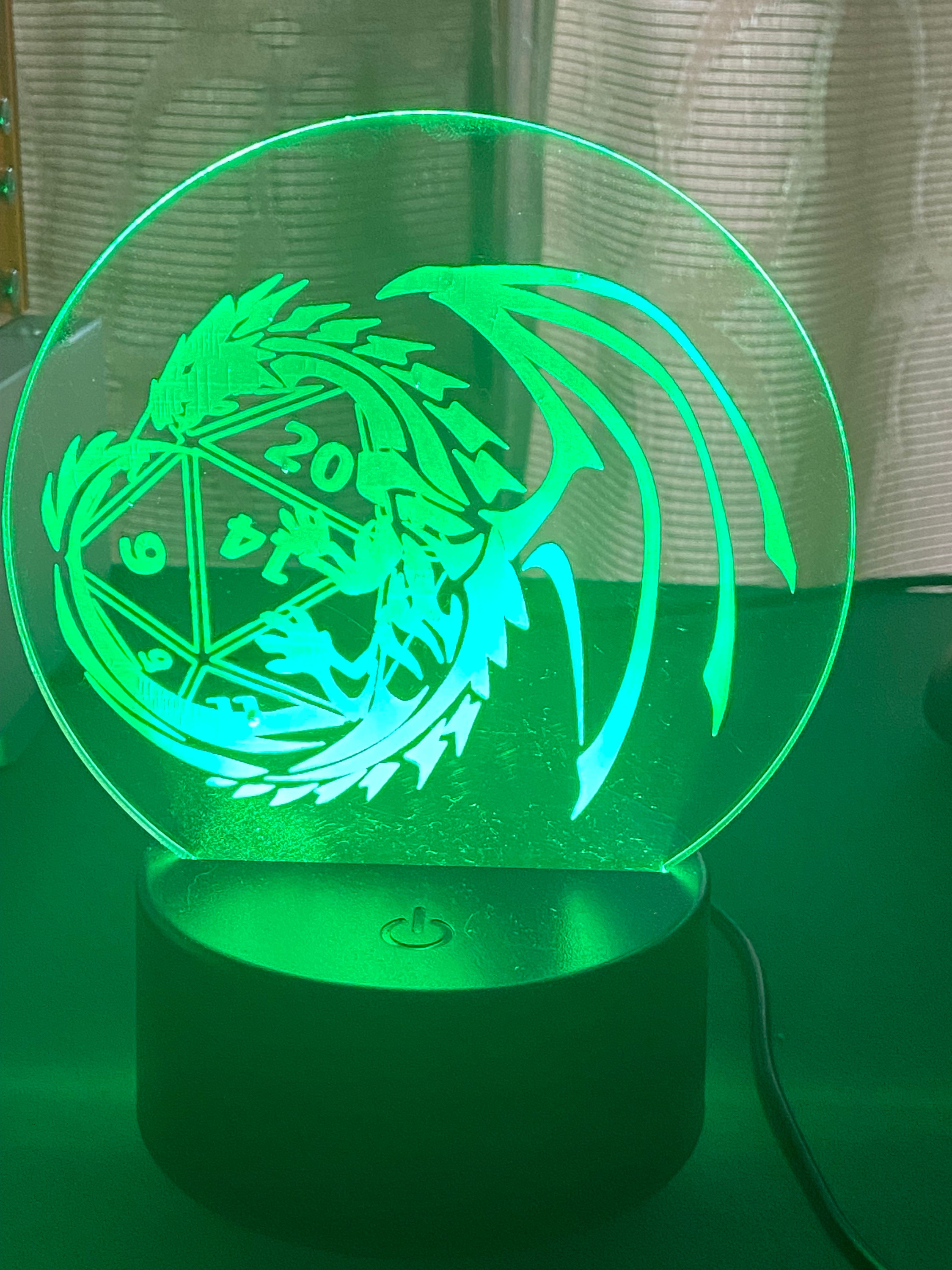 Dnd Custom Dragon/diceled Light. - Etsy