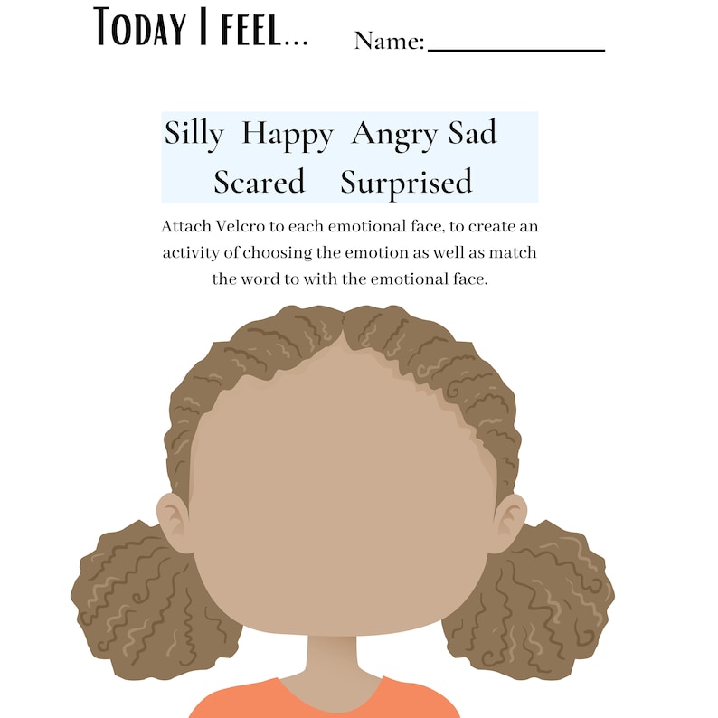 Today I Feel Printable Chart | Emotions Activity for Kids | Preschool ...