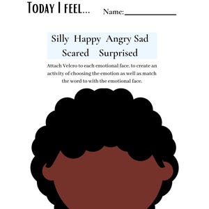 Today I Feel Printable Chart | Emotions Activity for Kids | Preschool ...