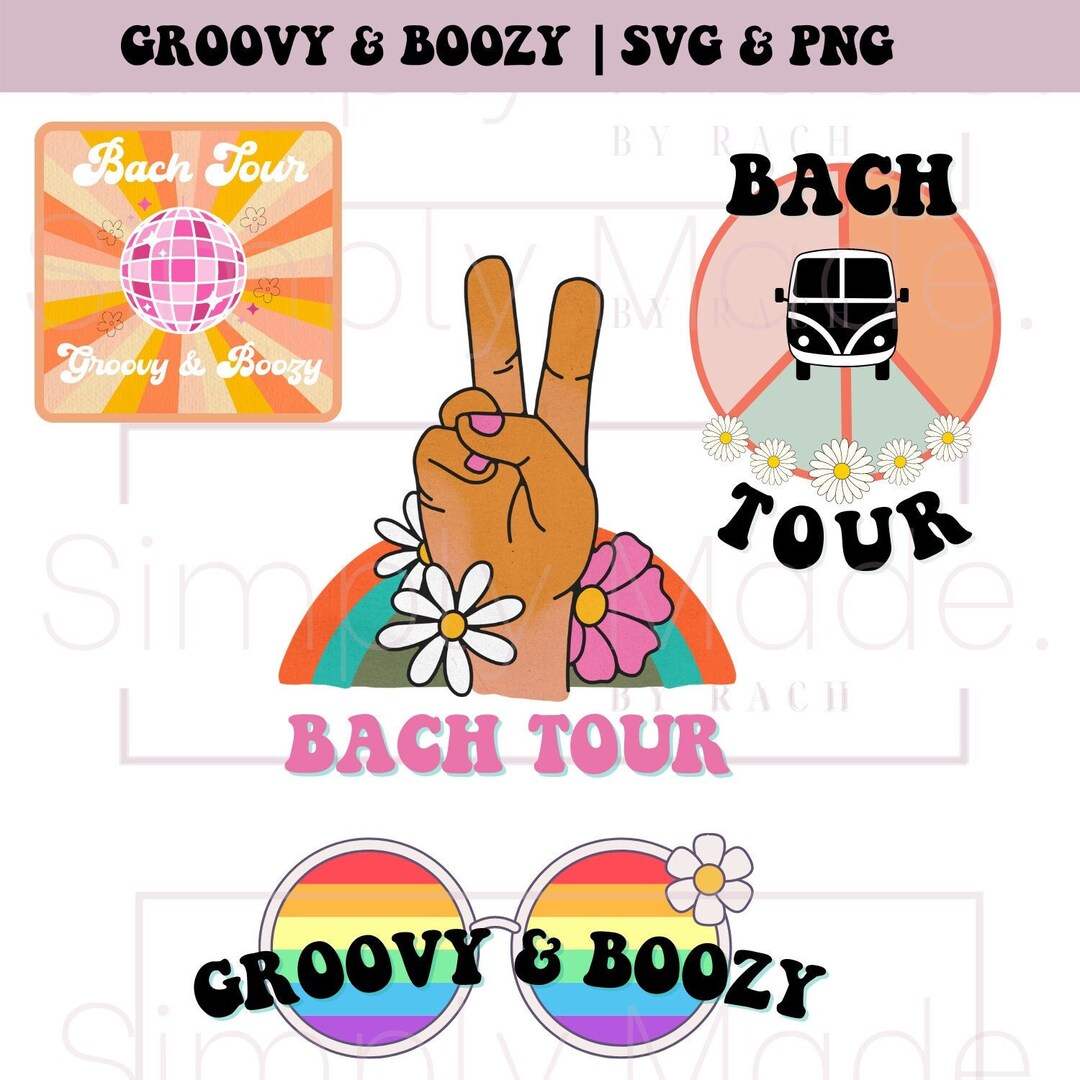 Groovy & Boozy SVG Bach Tour SVG Groovy and Boozy Png - Etsy