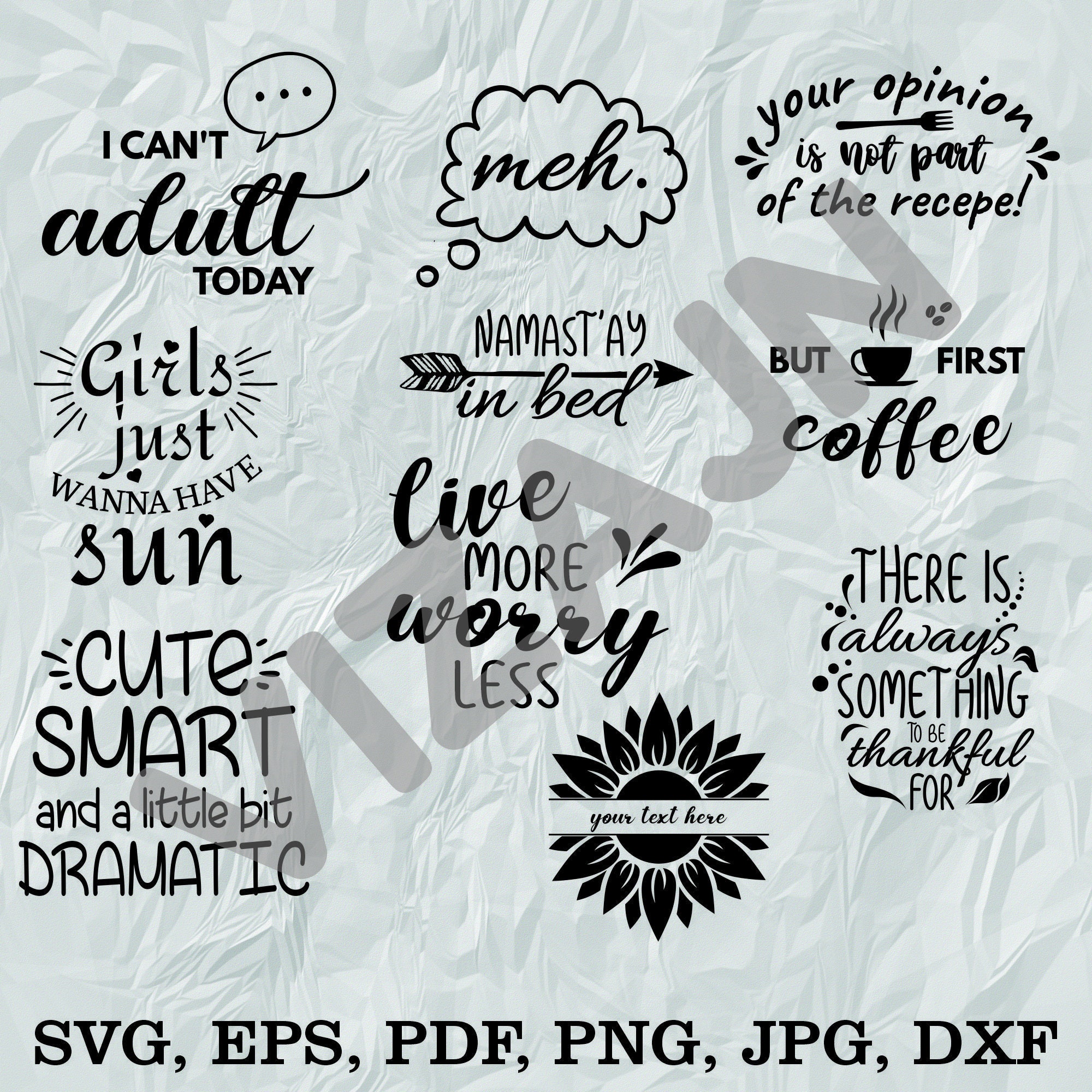 Svg Quotes, Quotes Bundle, Svg Cut File, Funny Svg Quotes, Quotes Cut ...