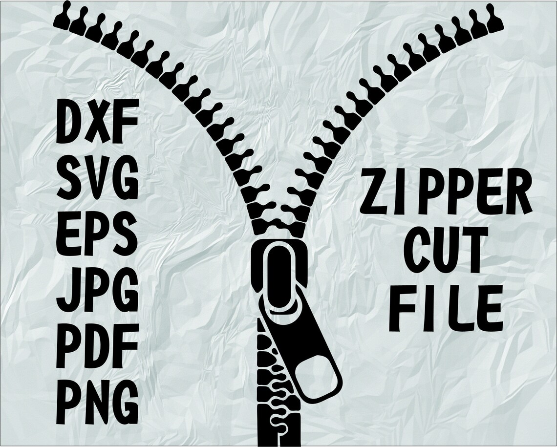 Zipper Svg, Zipper Clipart, Zipper File for Cricut, Ziper Cut File ...