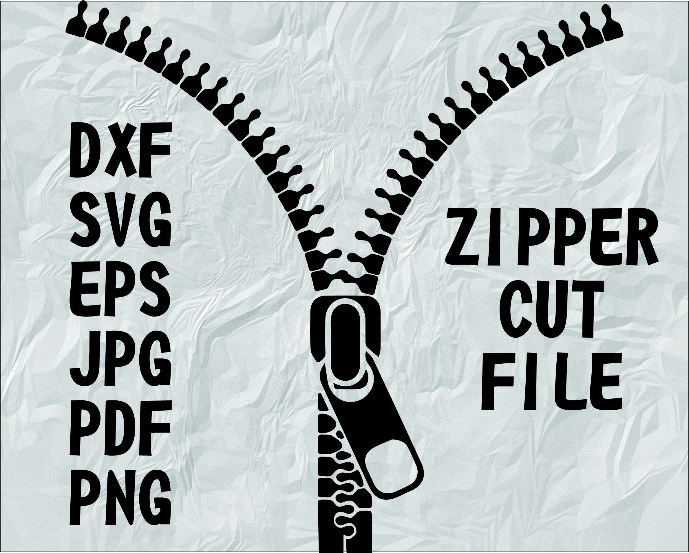Zipper Svg, Zipper Clipart, Zipper File for Cricut, Ziper Cut File ...
