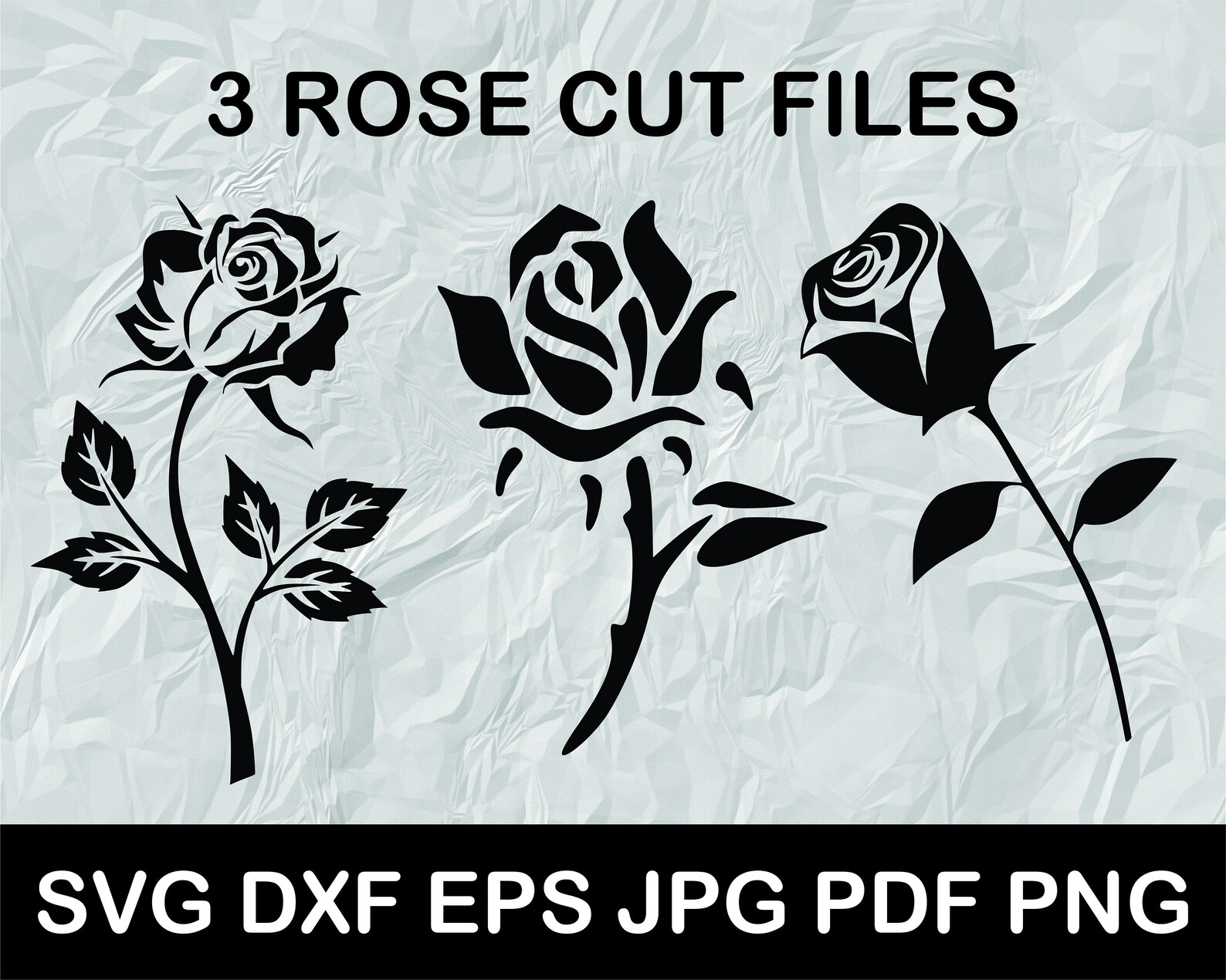 Rose Svg Bundle Rose Svg Rose Cut File Roses Svg File Svg - Etsy