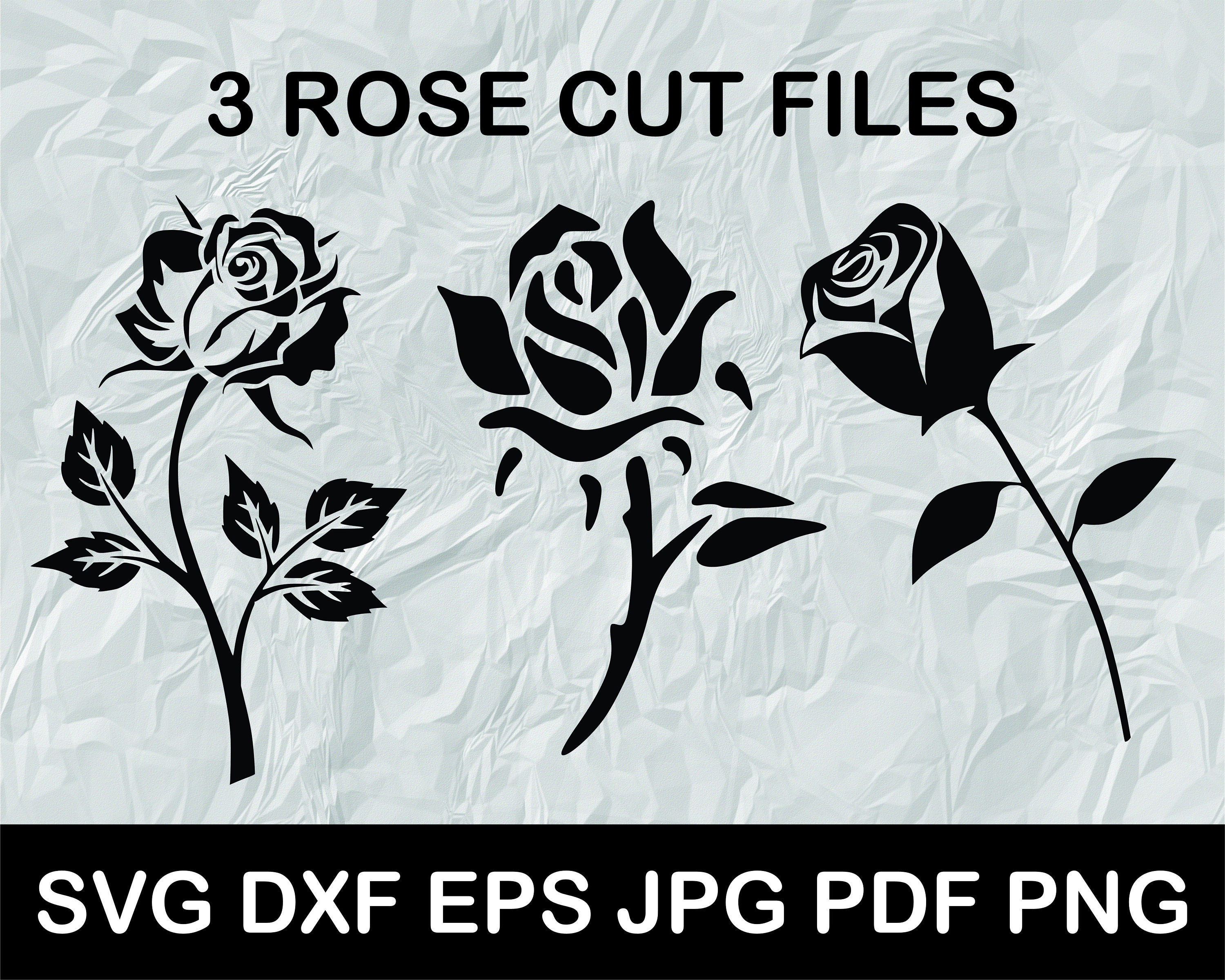 Rose Svg Bundle Rose Svg Rose Cut File Roses Svg File Svg - Etsy