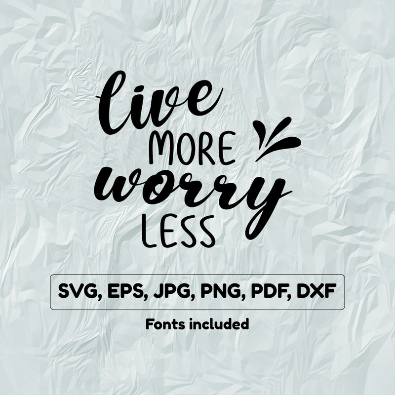 No More Worries - Etsy