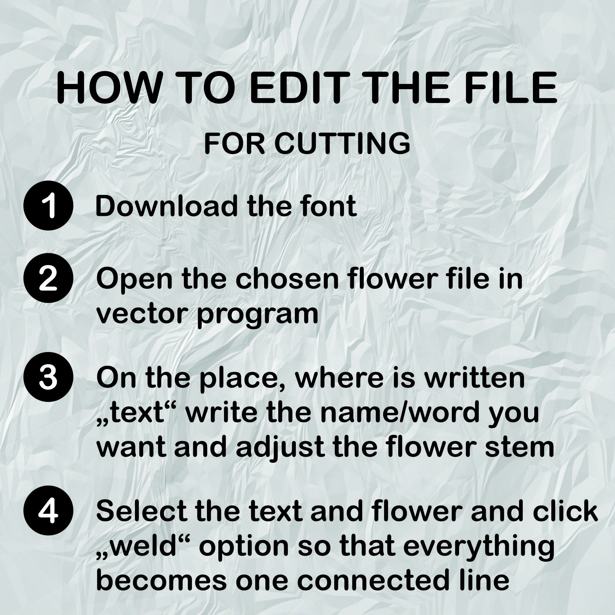 Flowers With Text Svg Editable Rose File Flower Bundle Rose - Etsy