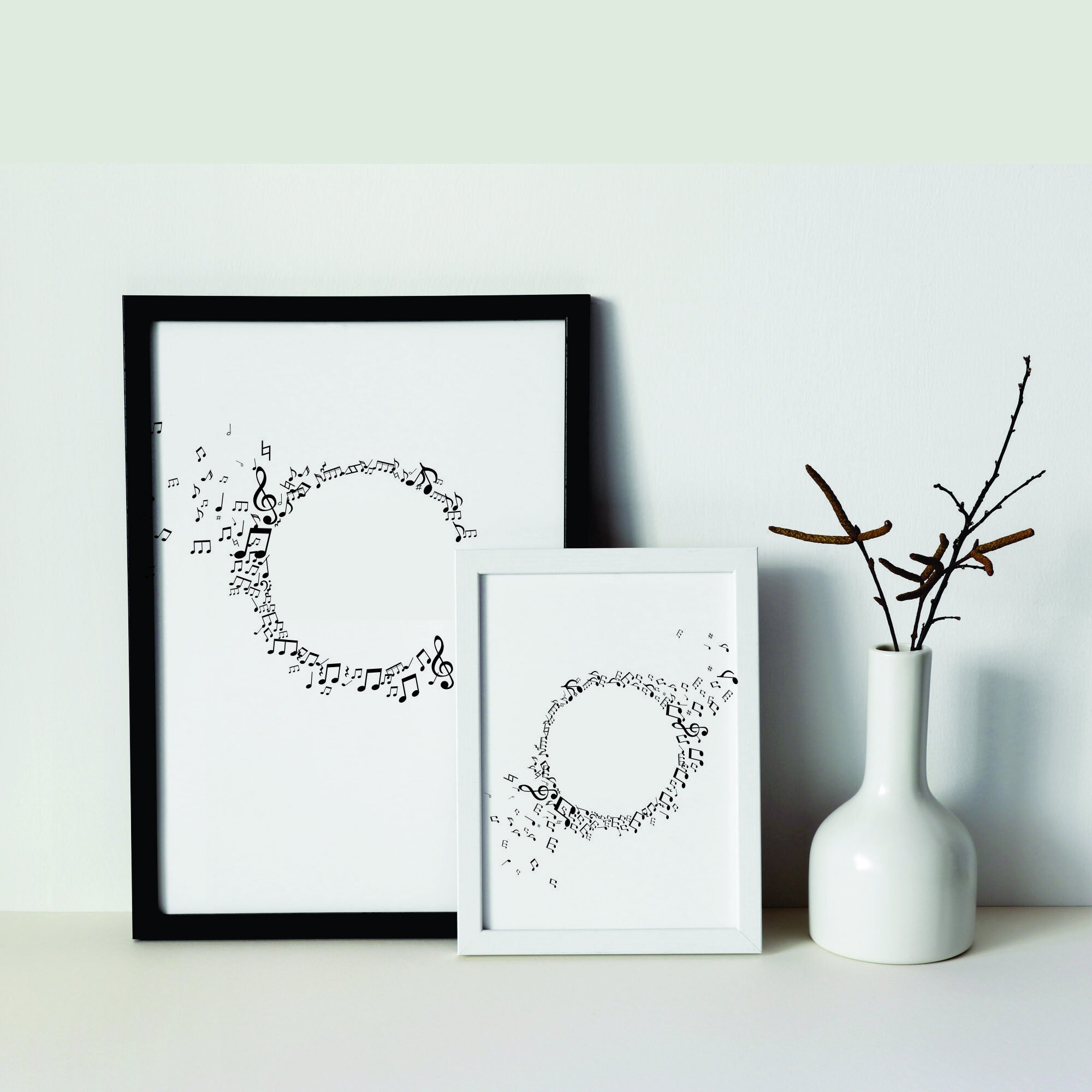 Music Notes Svg Notes Svg Music Svg Music Notes in Circle - Etsy