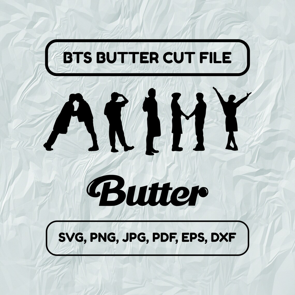BTS Svg BTS Butter Svg Kpop Svg Kpop Cut Files Bts Cut - Etsy Canada