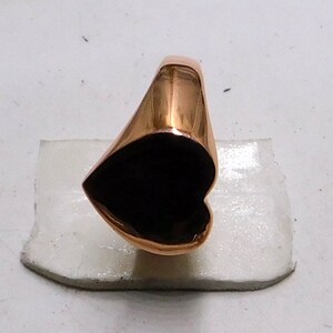 Heart Copper Signet Ring ,women's Pure Copper Ring ,solid Copper Rings ...