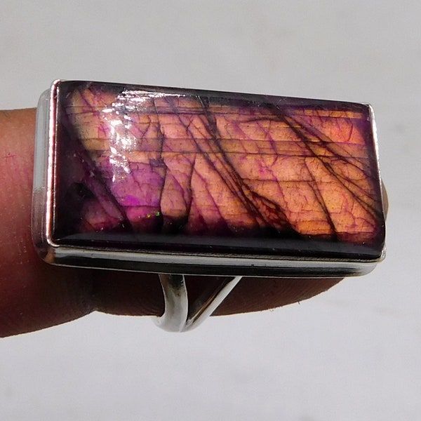 Labradorite Ring - Etsy