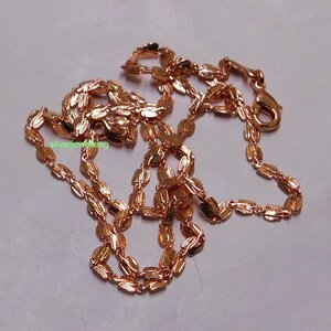 COPPER Chain Necklace, Pure Copper BOX Chain Necklace .handmade Copper ...