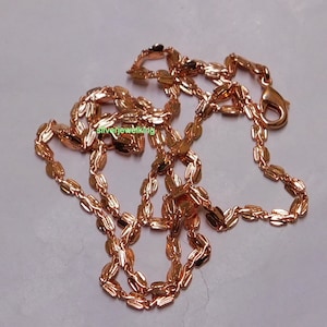 COPPER Chain Necklace, Pure Copper BOX Chain Necklace .handmade Copper ...