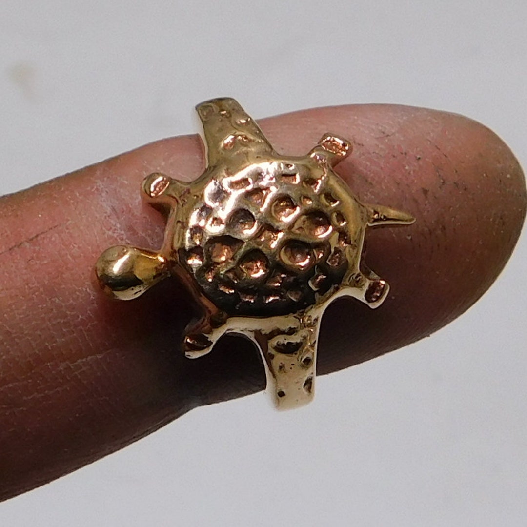 Pure Copper Tortoise Ring, Copper Turtle Signet Ring, Kachhua Copper ...