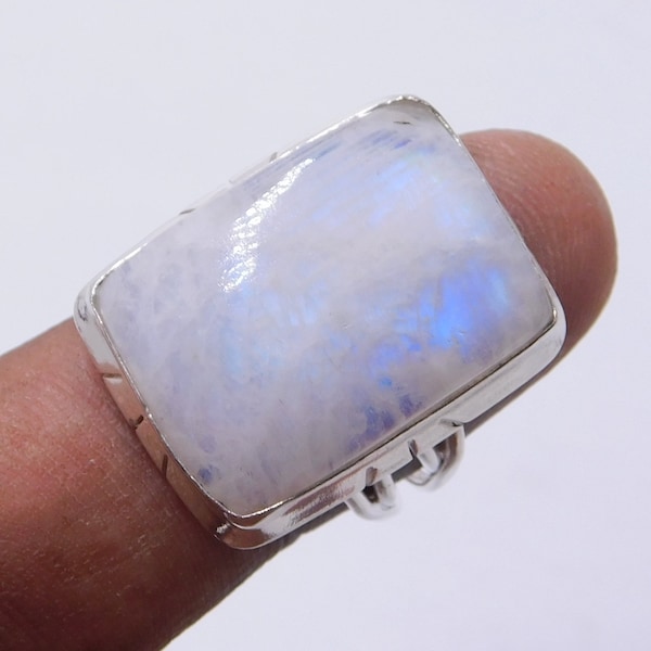 Large Moonstone Ring - Etsy