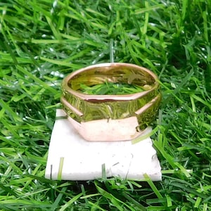 Pure Copper Signet Ring , Men's Copper Square Signet Ring ,solid Copper ...