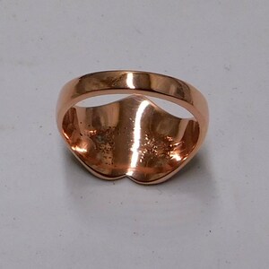 Heart Copper Signet Ring ,women's Pure Copper Ring ,solid Copper Rings ...