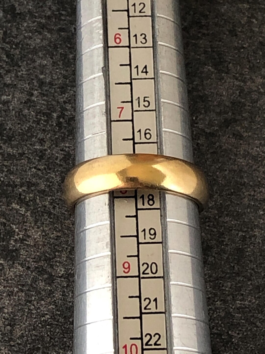 Vintage 18K HGE Electroplate Gold Band Ring Mid-century Unisex Jewelry ...