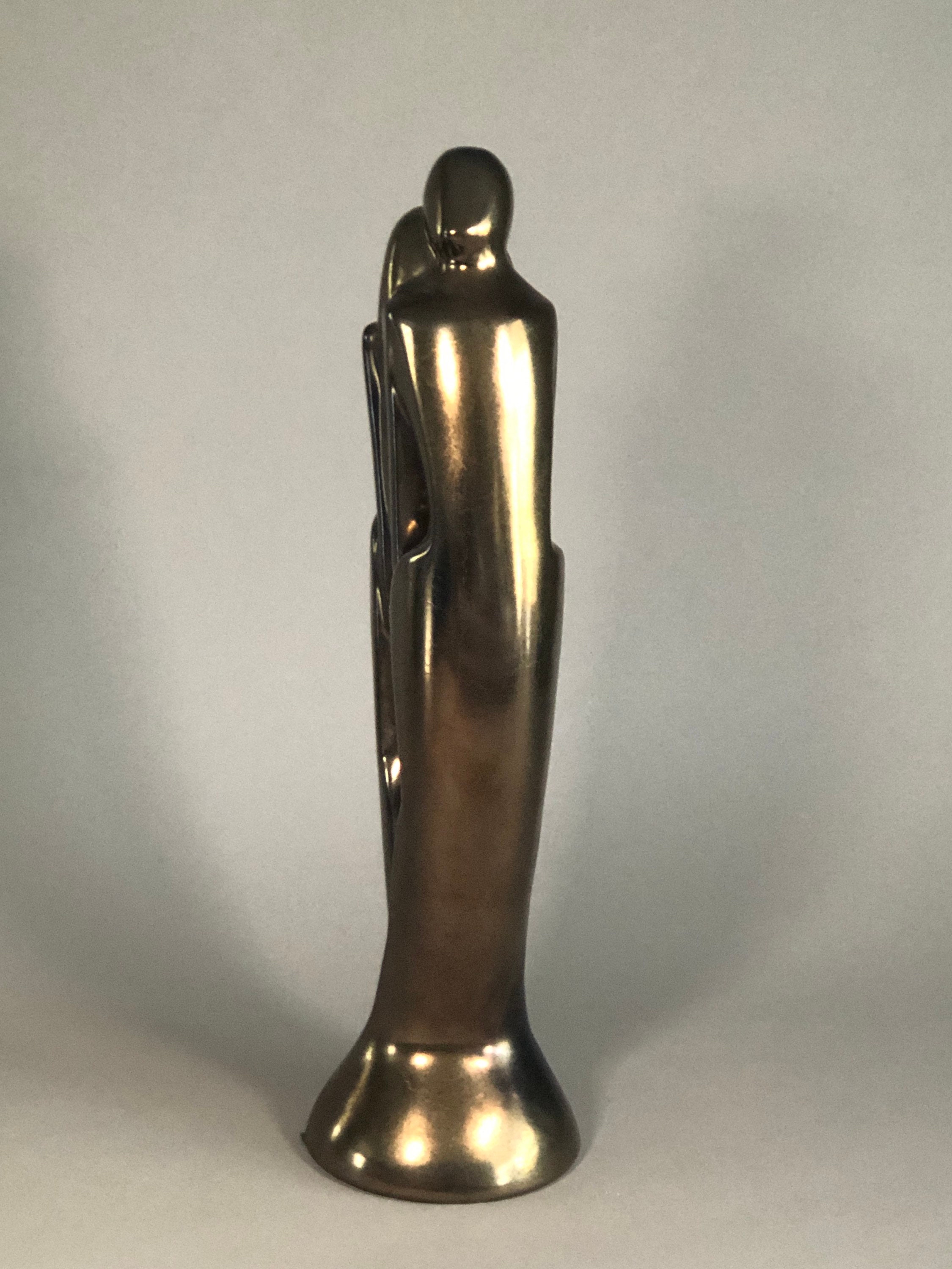 Vintage MCM Haeger Large 20 Couple Statue in Rare Bronze - Etsy