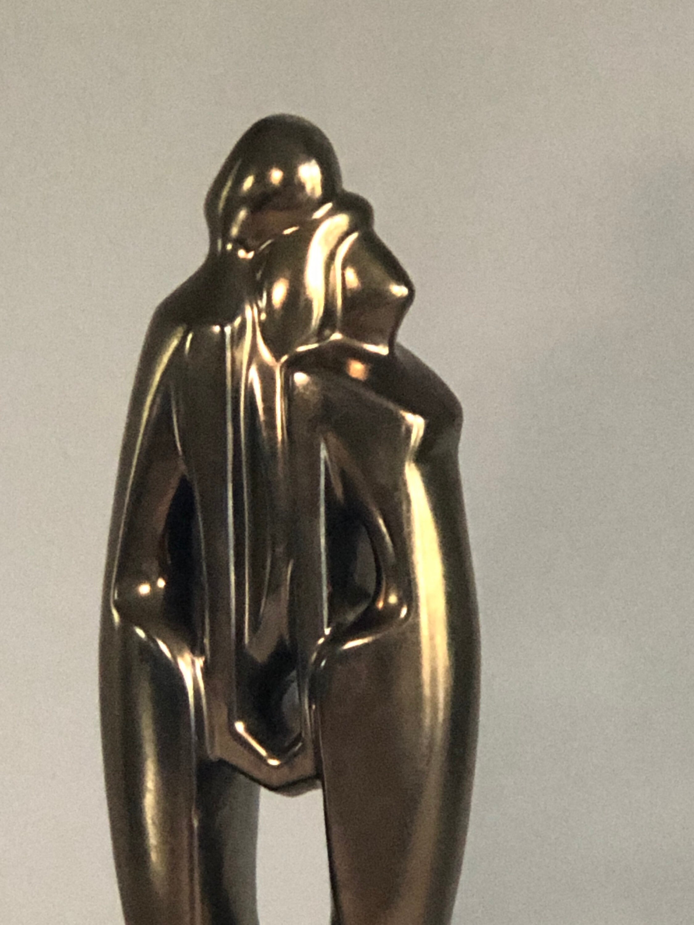 Vintage MCM Haeger Large 20 Couple Statue in Rare Bronze - Etsy