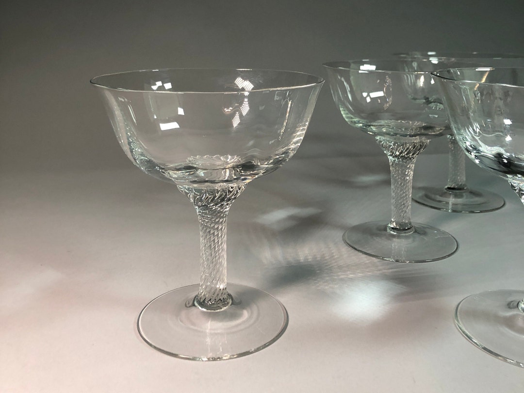 SET of 4 Vintage Gorham Crystal OCTETTE Coupe Glass Gorgeous Mid ...