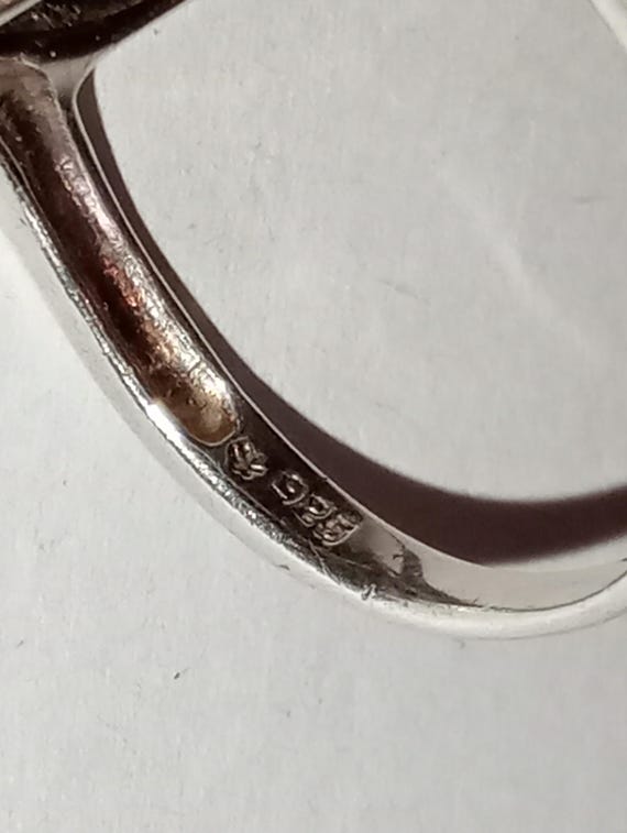 Vintage Stuller Sterling Silver Ring with Marquis Cut… - Gem