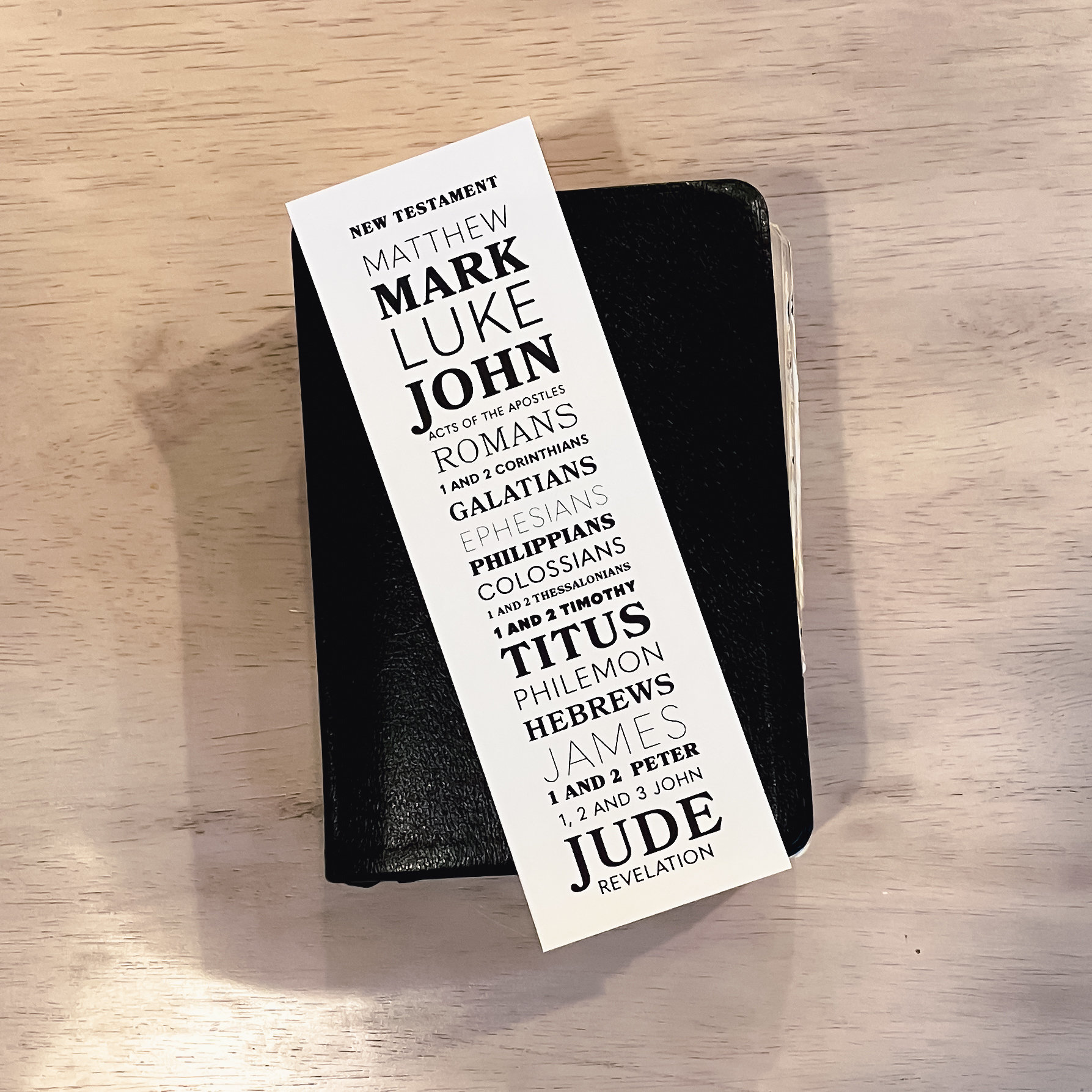 New Testament Bookmark // Books of the New Testament // Bible Bookmark ...