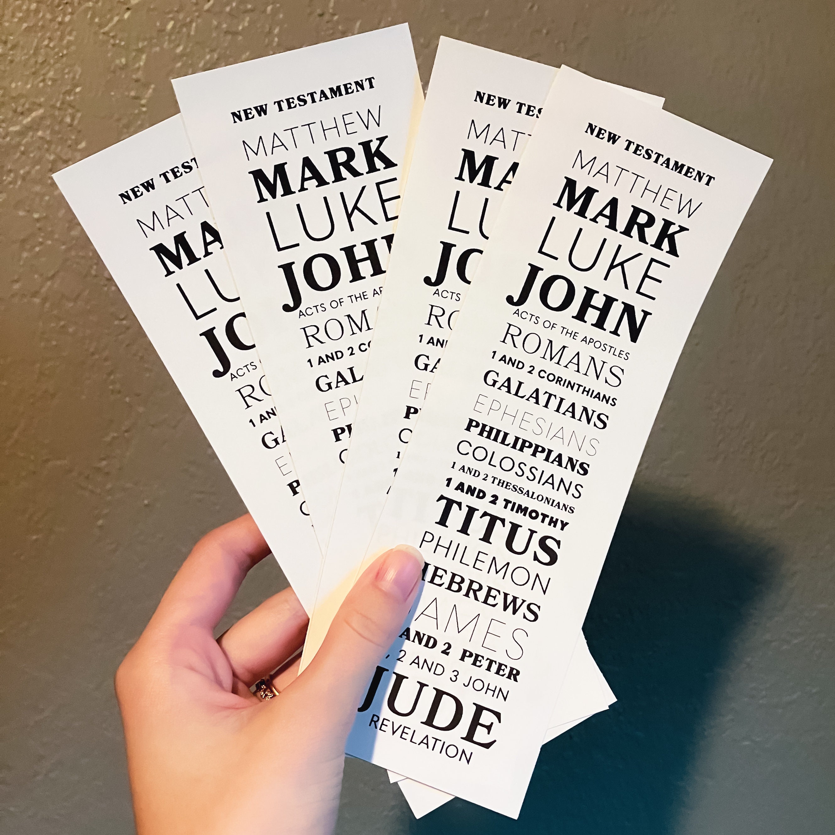 New Testament Bookmark // Books of the New Testament // Bible Bookmark ...