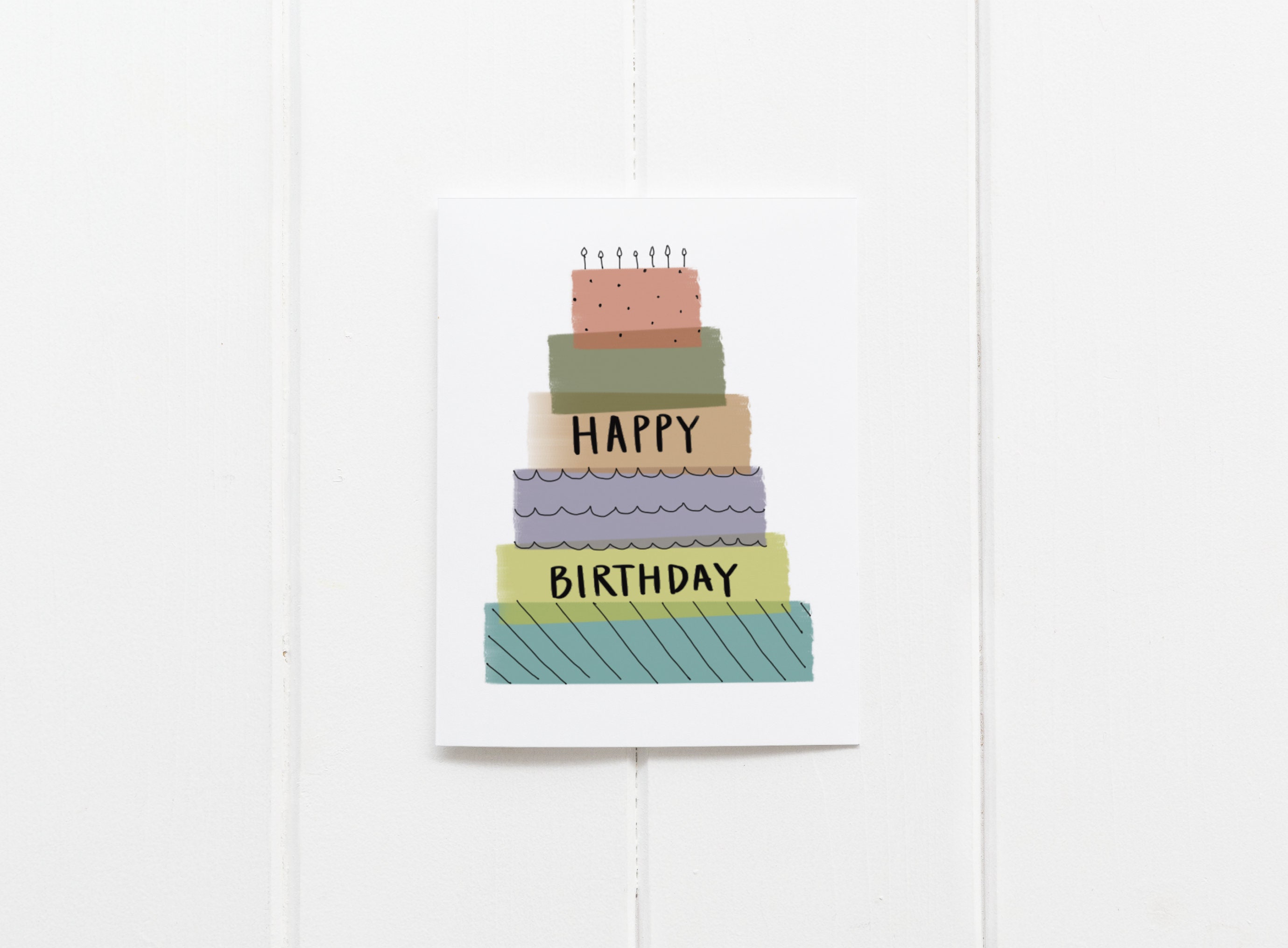 Printable Pastel Birthday Card Pack // Birthday Cards // A2 Cards ...