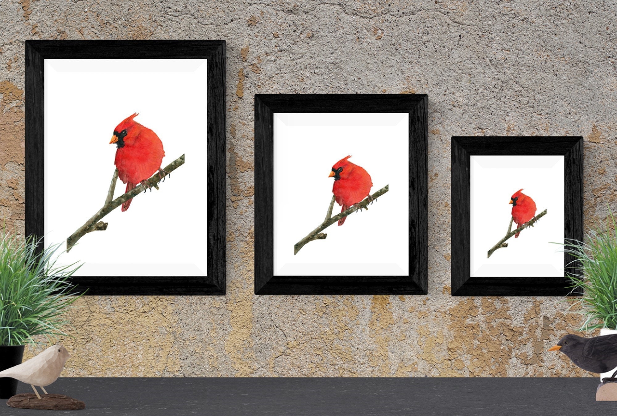 Red Cardinal Print - Etsy