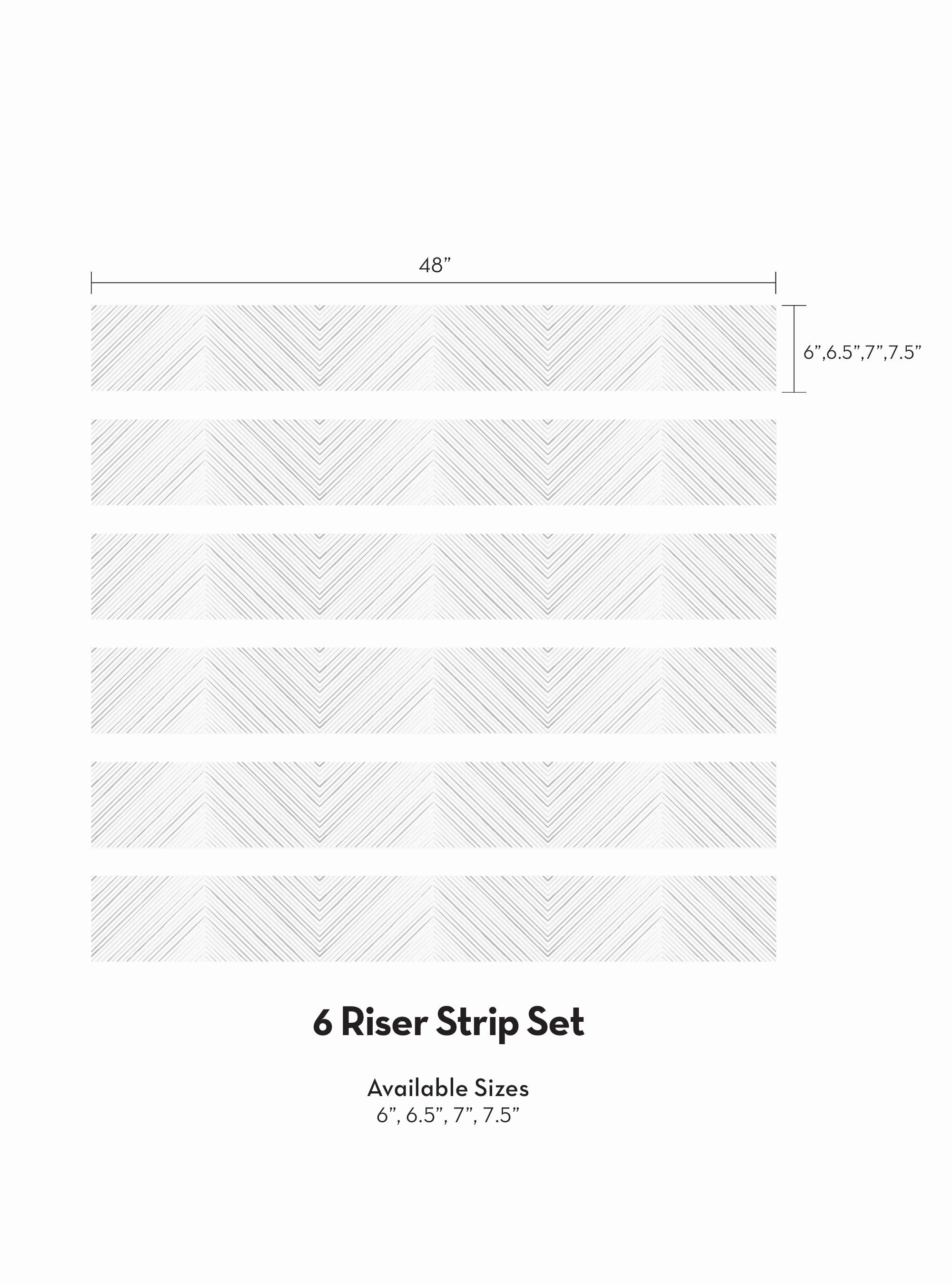 Chevron Lines Stair Riser Decals - Etsy
