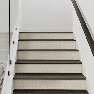 Modern Wire Mesh, Beige, Stair Riser Decals - Etsy