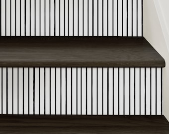 Painted Vertical Lines Custom Color Repositionable Stair - Etsy