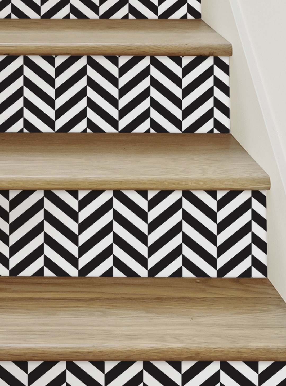 Herringbone Solid, Stair Riser Decals - Etsy