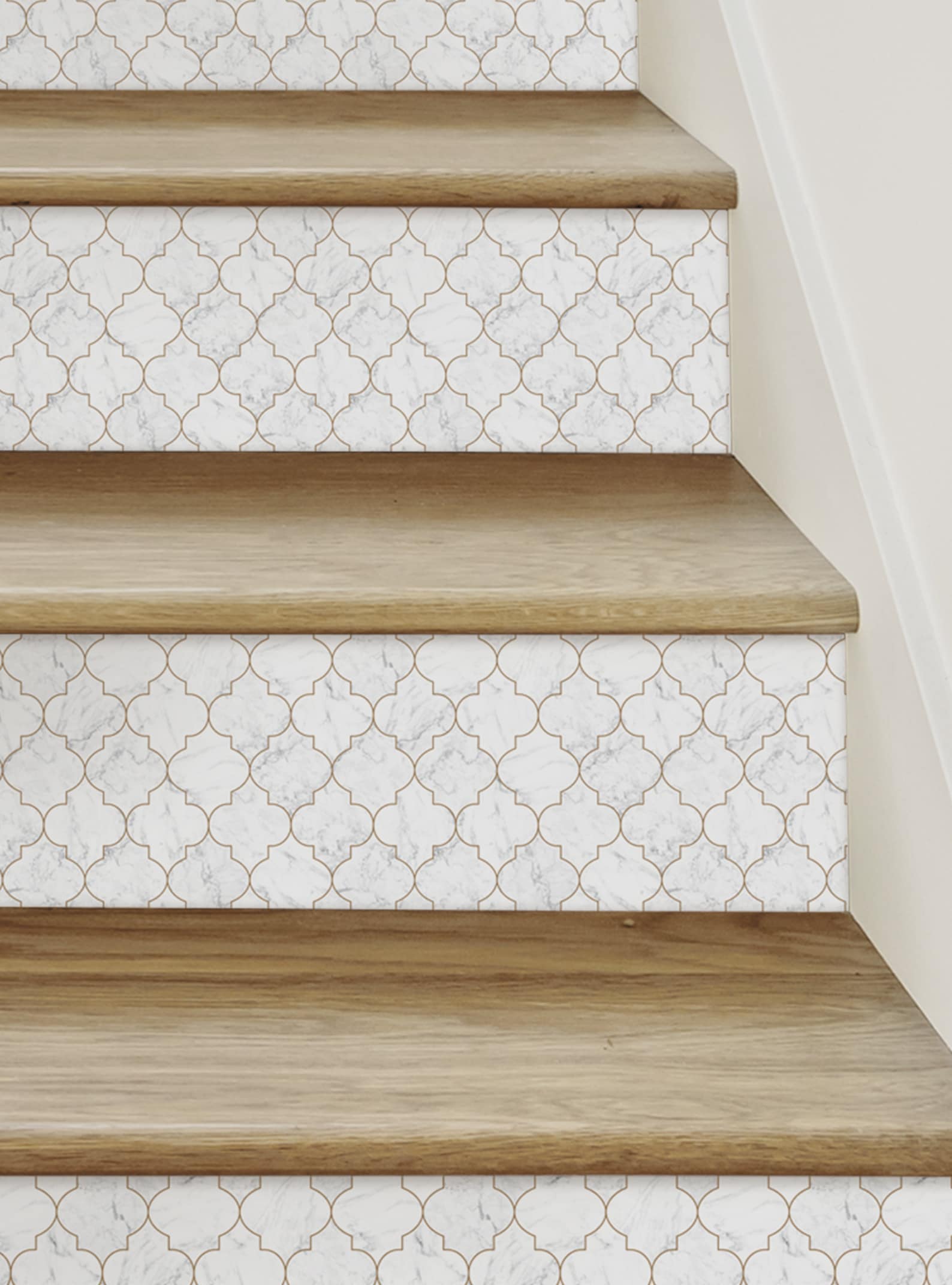 Moroccan Marble Copper Gold Stair Riser Wallpaper - Etsy