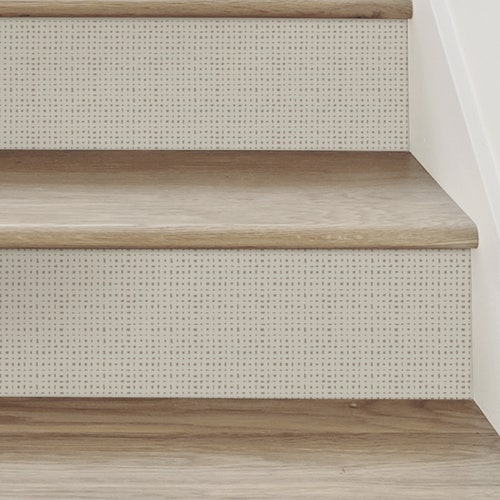 Burlap Hash Pattern Onyx Stair Riser Decals - Etsy