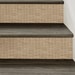Rattan Weave Look, Natural, Self Adhesive Repositionable Stair Riser ...