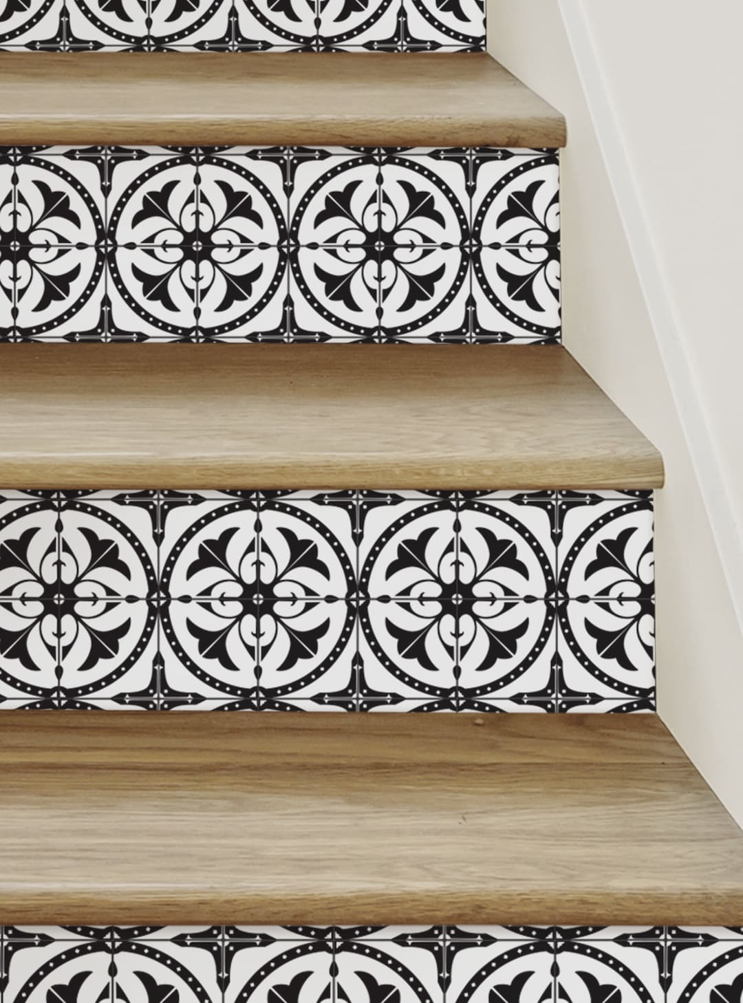 Round Moroccan Tile Stair Riser Decals - Etsy