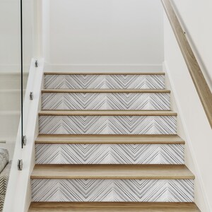 Chevron Lines , Stair Riser Decals - Etsy