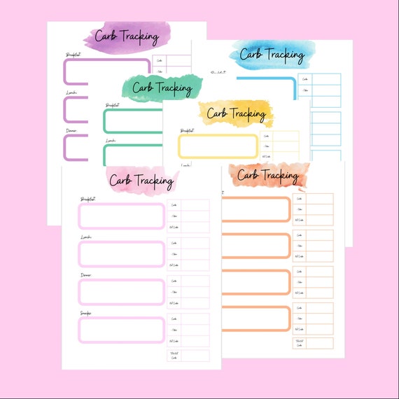 Carb Tracker Instant Download Tracker. Keto Low Carb | Etsy