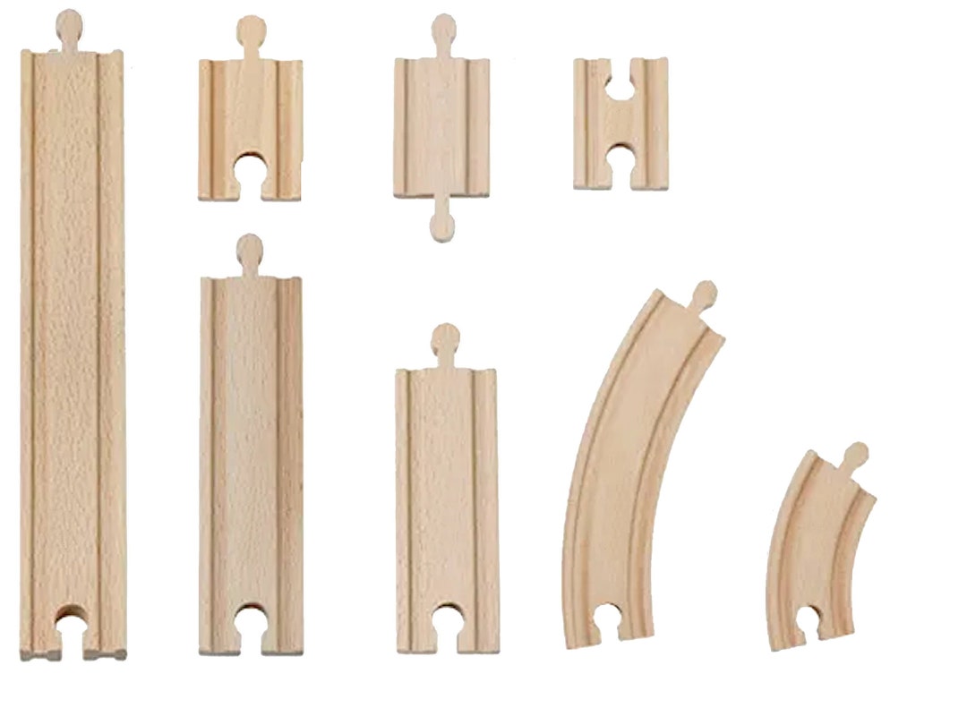 Wooden Train Track Expansion Kits Compatible All Major Brands Solid ...