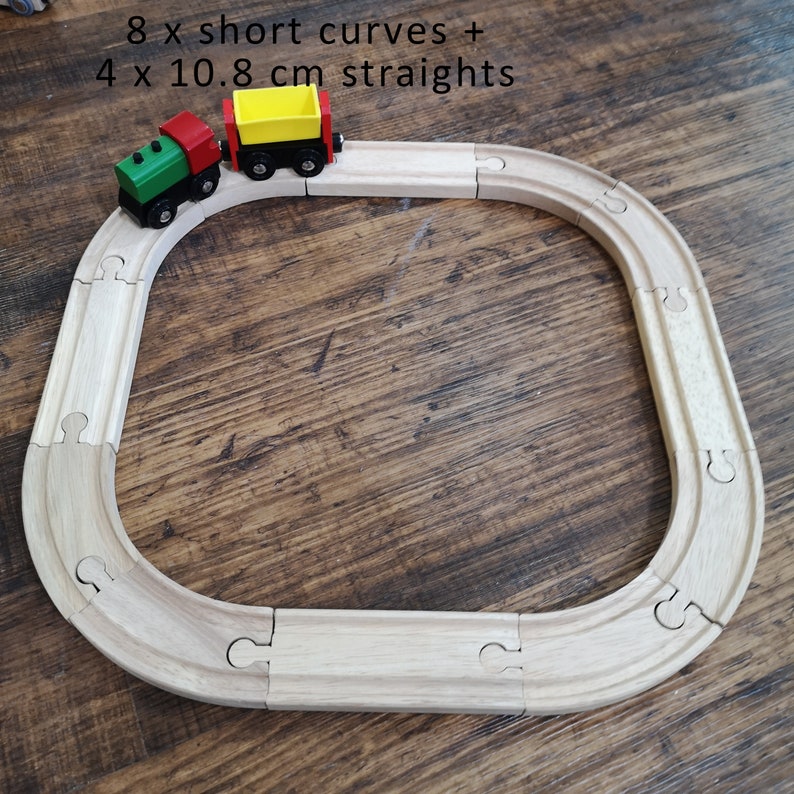 Wooden Train Track Expansion Kits Compatible All Major Brands Solid ...