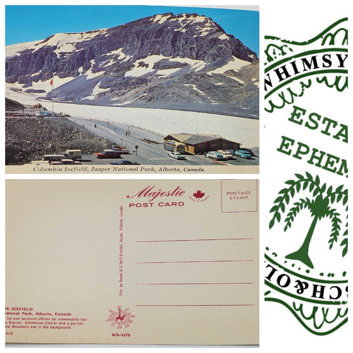 Collection of 5 Vintage 1967 Canadian Tourism Postcards, Jasper Nat ...