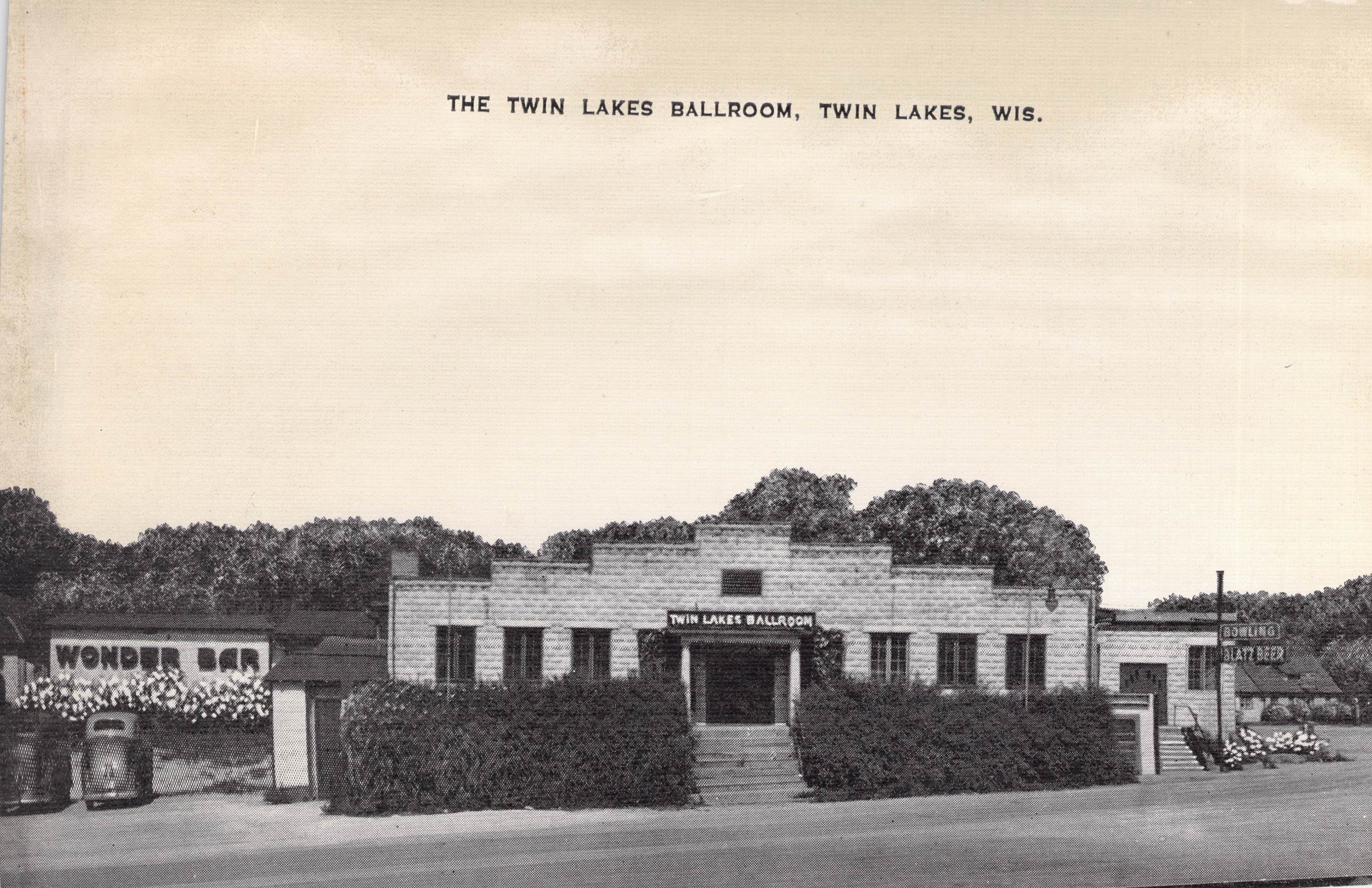 Vintage Postcard New Twin Lakes Ballroom Twin Lakes WI. by - Etsy