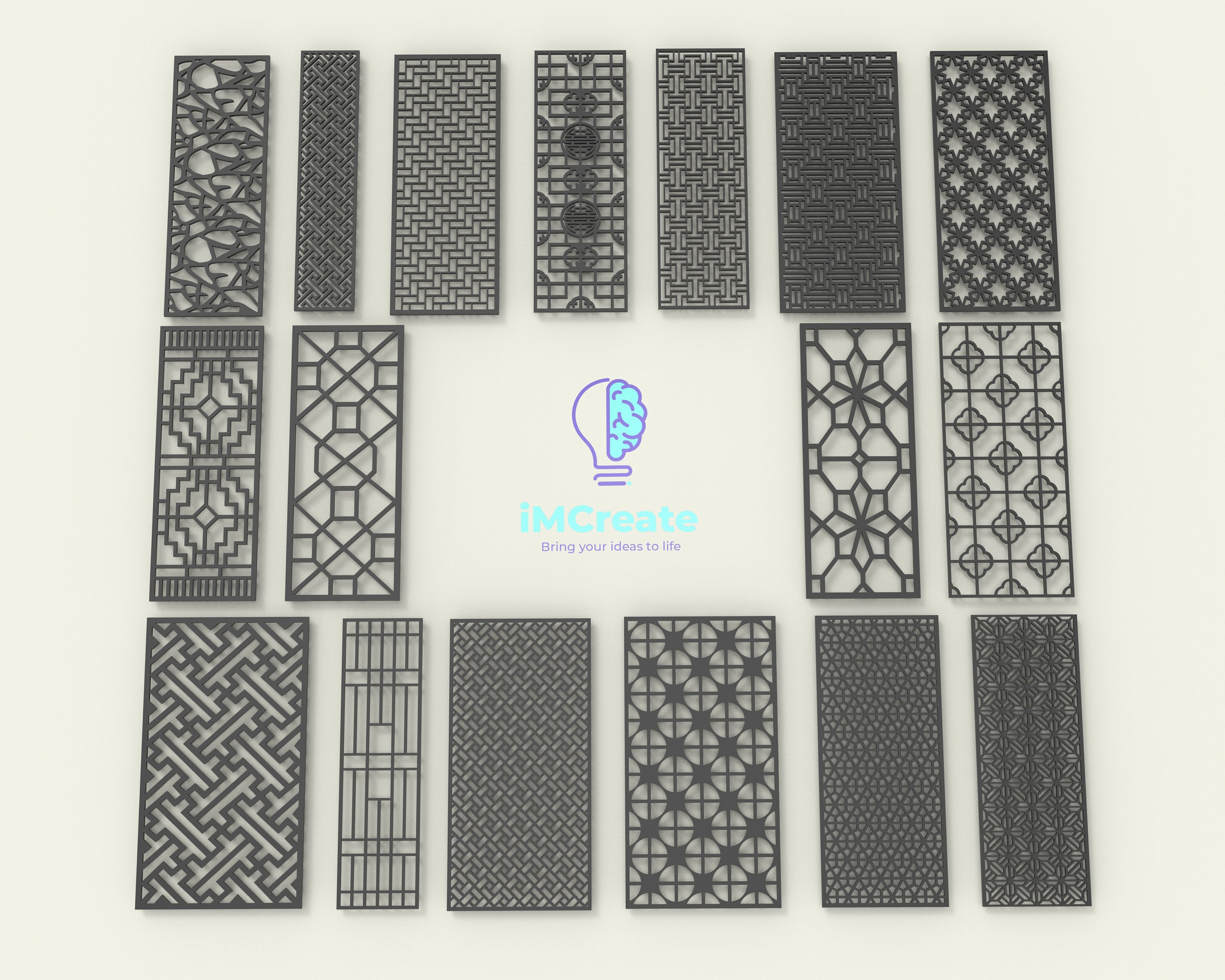 50 CNC Art File.- Wall Art Panels Collection | for Cnc and Laser ...