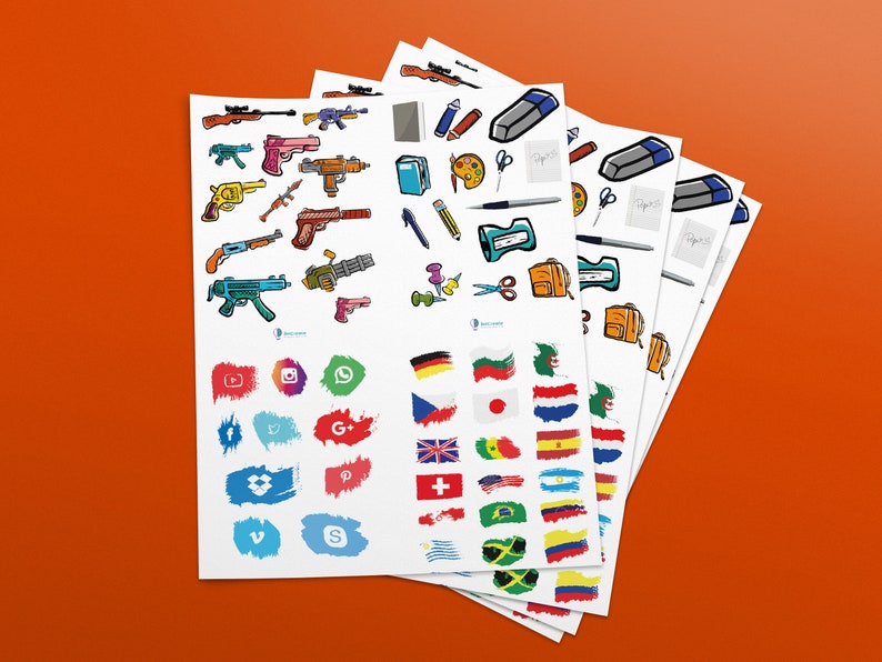 1000+ Unique Stickers Combo: Printable PNG & SVG (digital Download) - Etsy