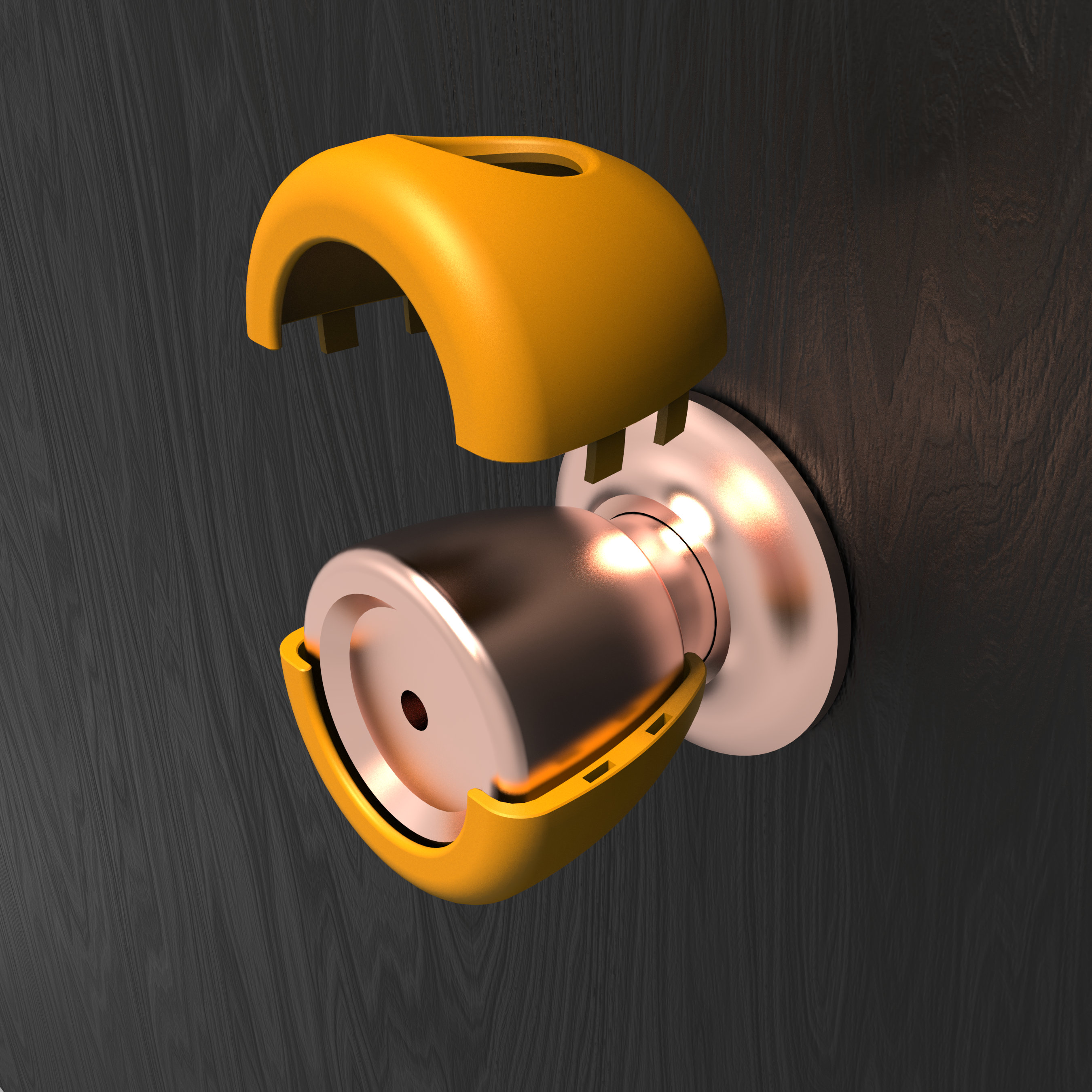 2 Differents Models of Door Knob Cover STL for 3D Printing | Child or ...