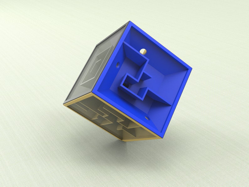 3D Printable Cube Labyrinth Game, Multi Faceted Puzzle With STL Files ...