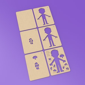Anatomy Game for Kids: Laser Cut Toy E-file (DXF File) - Etsy