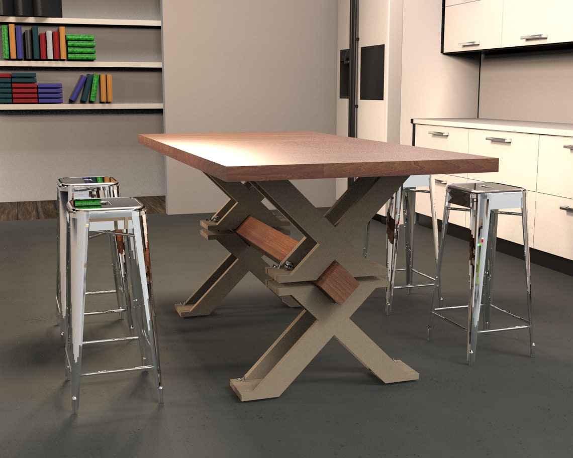 7 Plus Collection of Wooden Table Legs for CNC Cutting Through .DXF and ...